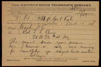 [James C.] Duane to Thomas Lincoln Casey, March 4, 1888 | Historic New ...