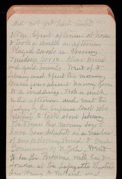 Thomas Lincoln Casey Notebook, August 1895-January 1896, 085, did not ...