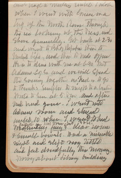 Thomas Lincoln Casey Notebook, August 1895-January 1896, 124, and had a ...