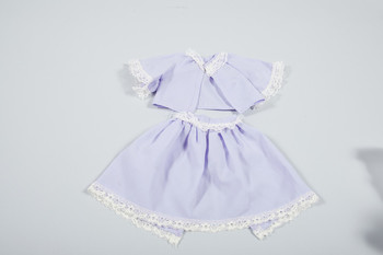 2 piece pale purple ensemble with white lace trim | Historic New England