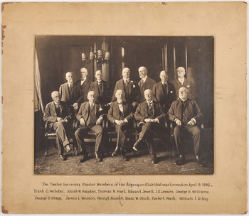 Photograph of the twelve surviving charter members of the Algonquin ...