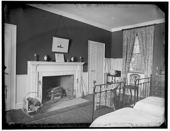 Codman house, interior view of bedroom, Lincoln, Massachusetts, CP-584 ...