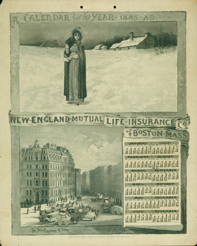 Calendar for New England Mutual Life Insurance Co., Post Office Square ...