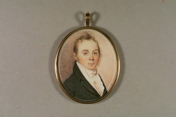 Pendant with miniature portrait of William Snelling (d. 1827 ...