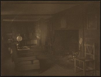 Emery Moses House, West Newbury, Mass., possibly den | Historic New England