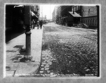 Curb on Tremont Street from Van Rensselaer Place, looking north, Boston ...
