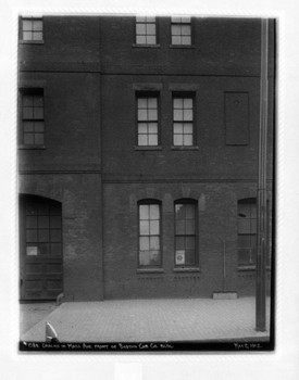 Cracks in Mass. Ave. front of Boston Cab Co. building | Historic New ...