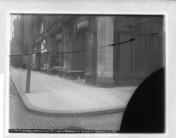 Sidewalk, Boylston Street side of Berkeley Building at Berkeley Street ...