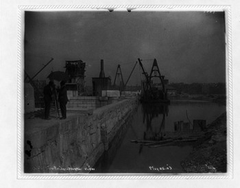 Charles River Bridge progress view | Historic New England