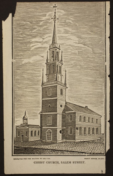 Christ Church, Salem Street, Boston, Mass., 1825-1828 | Historic New ...