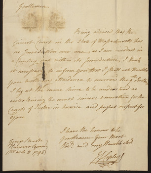 Harrison Gray Otis (1765-1848) professional papers | Historic New England