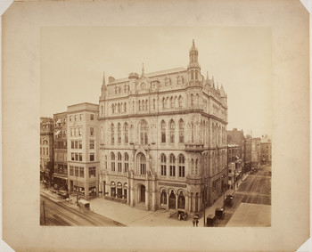 Exterior view of the Masonic Temple building and Grand Lodge ...